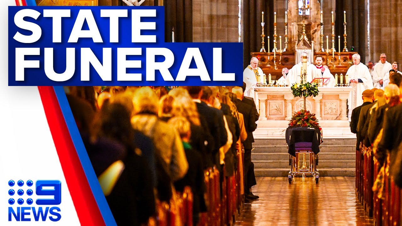 Hundreds of mourners have gathered in Melbourne to farewell Father Bob ...