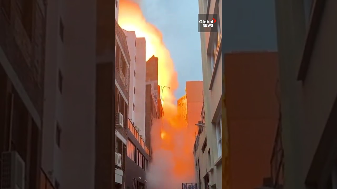 Massive fire collapses part of building in Sydney - The Global Herald
