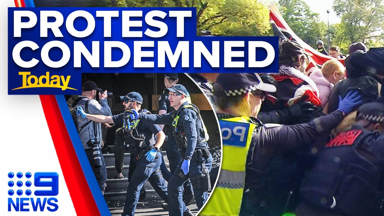Police issue blistering response to neo-Nazi protest in Melbourne's CBD ...