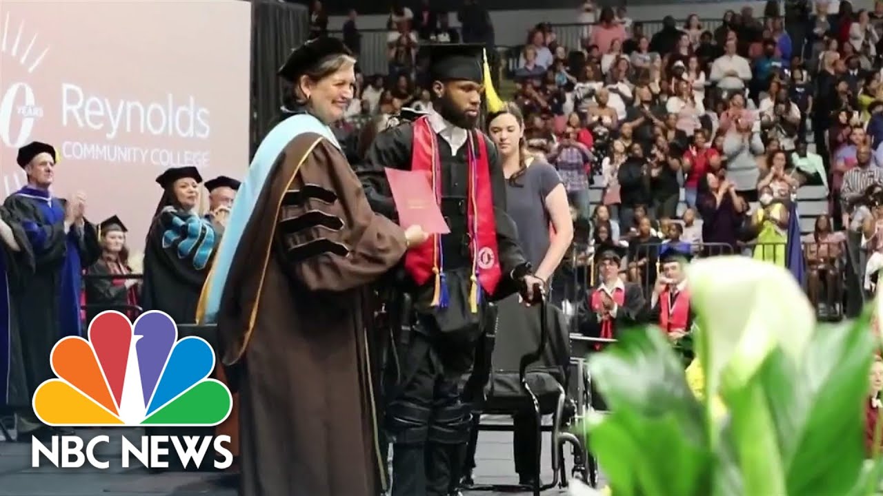 Exoskeleton helps paralyzed college grad walk across stage - The Global ...