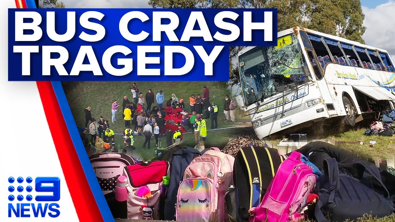 Seven children in serious condition after horror school bus crash | 9 News Australia - The ...