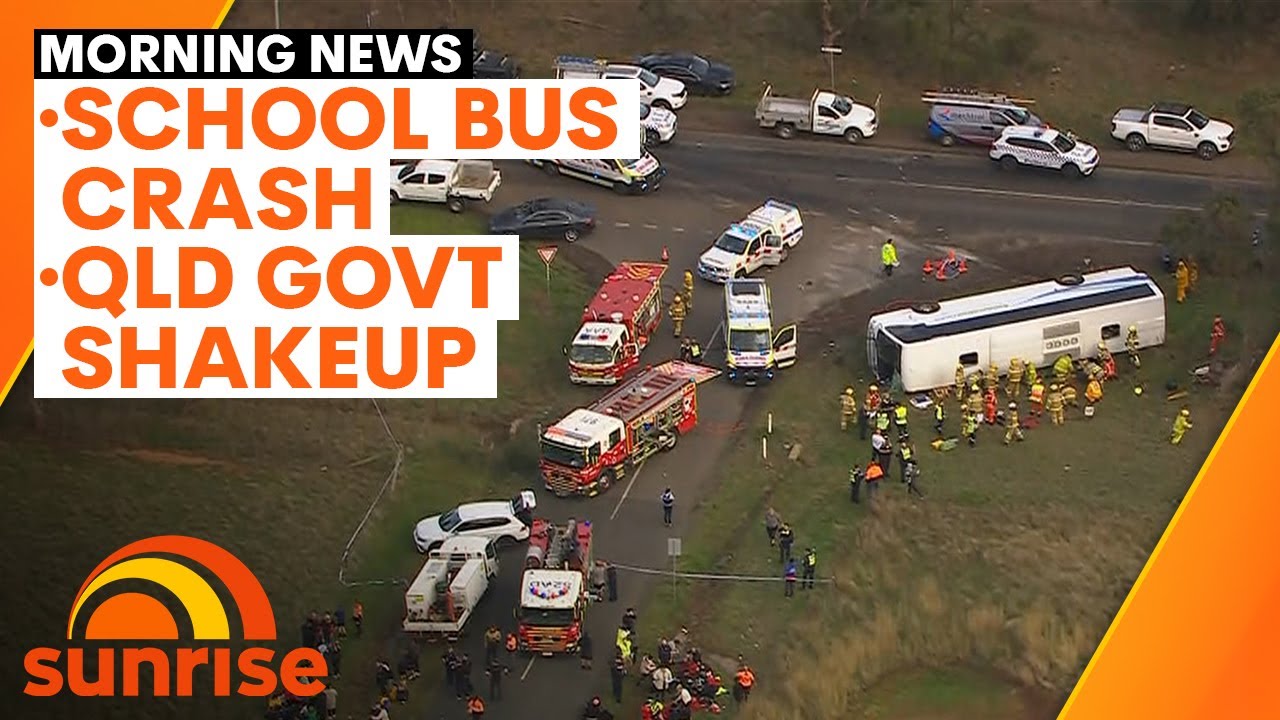 News Update: Students injured when truck crashes into school bus; QLD ...