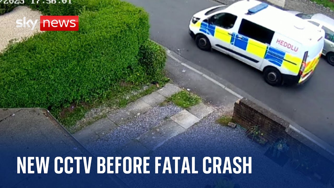 Cardiff: New CCTV shows police following electric bike before crash ...