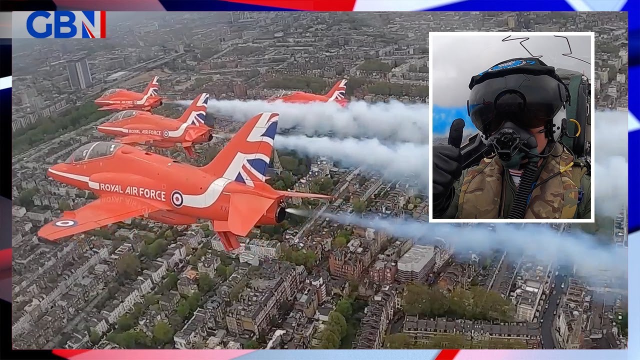 Coronation flypast: Watch BEHIND THE SCENES of historic Red Arrows ...