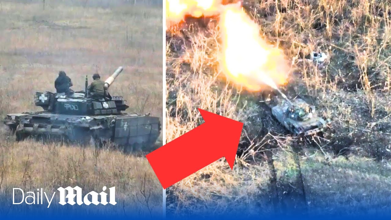 Ukraine tank fires point-blank at Russian-held trenches forcing Putin's ...