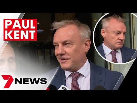 Paul Kent speaks to reporters after he was charged with assaulting a ...