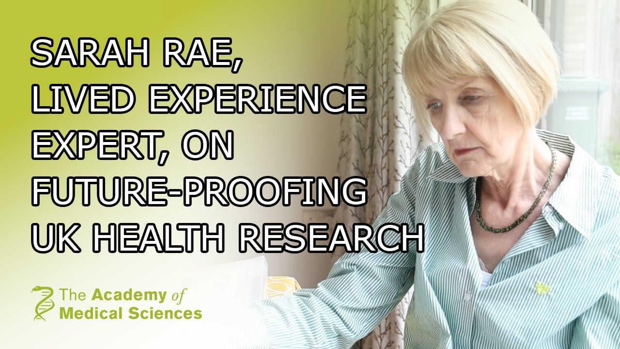 Sarah Rae co Chair of the PCRG on future proofing uk health research ...