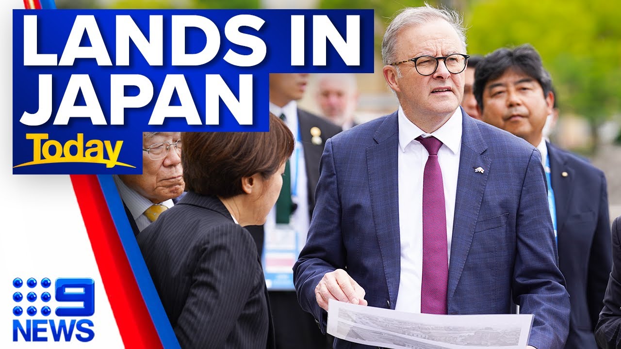 Prime Minister Anthony Albanese arrives in Japan for G7 Summit | 9 News ...