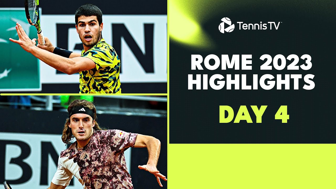 Alcaraz Makes Rome Debut; Tsitsipas & Rublev Start Campaigns | Rome ...