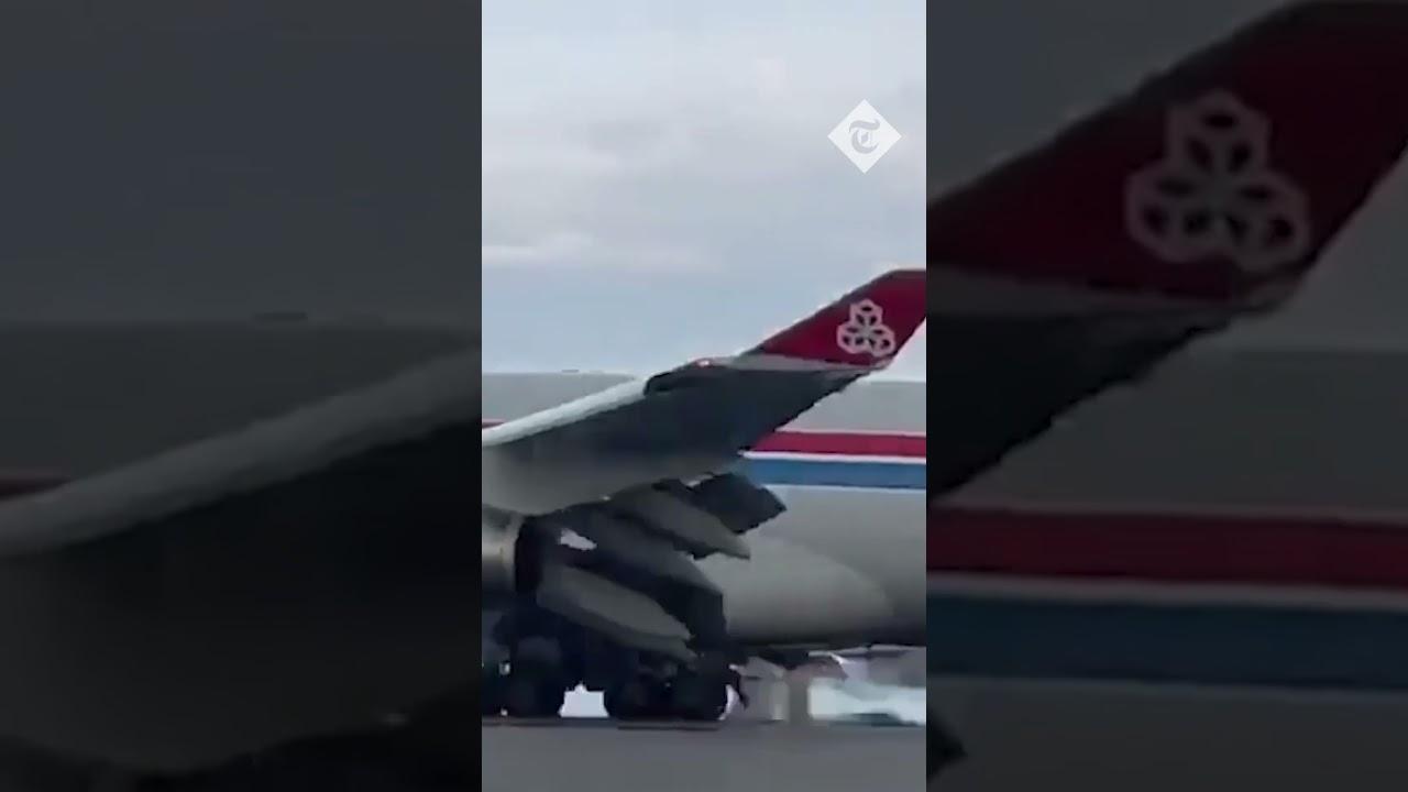 Boeing 747's landing gear snaps off during emergency landing at Luxembourg Airport - The Global ...