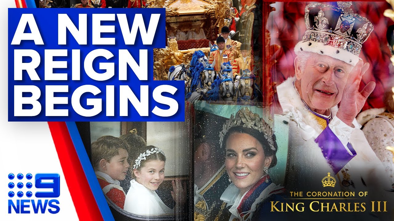 Newly crowned King Charles and royal family in procession after ...