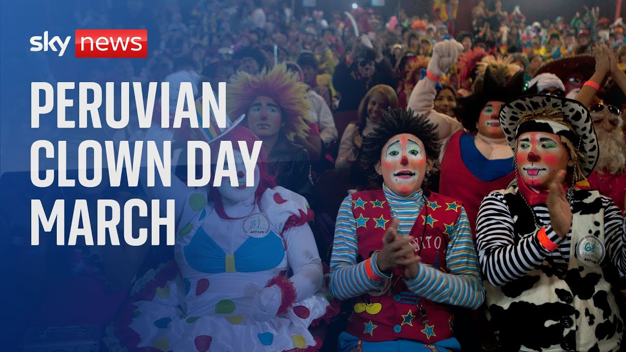 Watch live from Peru as hundreds of people dressed as clowns celebrate ...