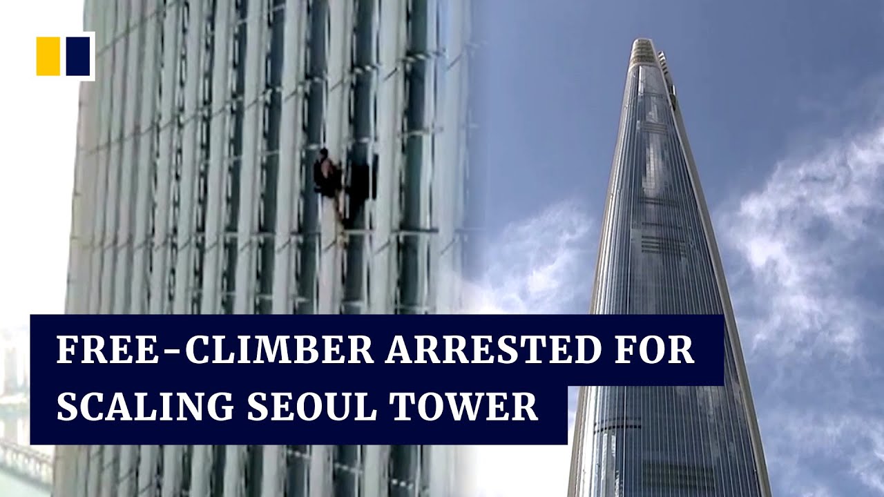 British man free-climbs world’s sixth tallest tower in South Korean ...