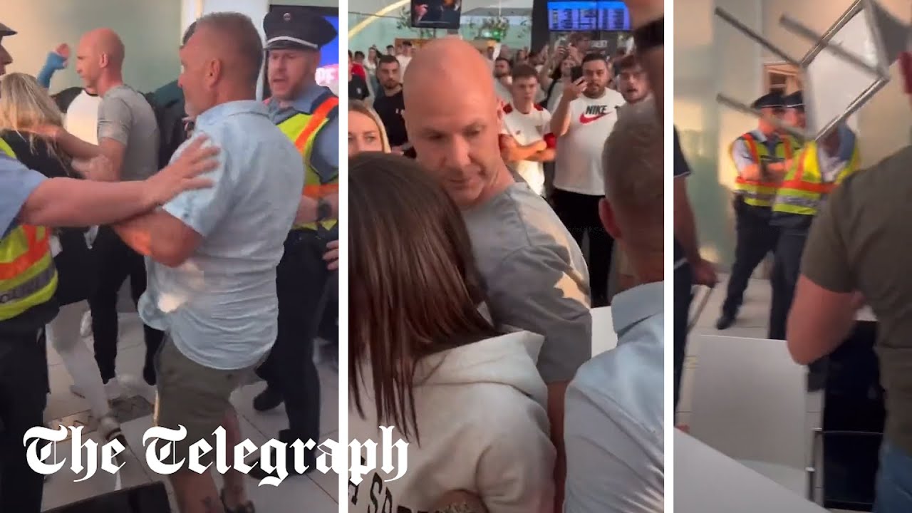Roma fans attack English referee Anthony Taylor at Budapest airport ...