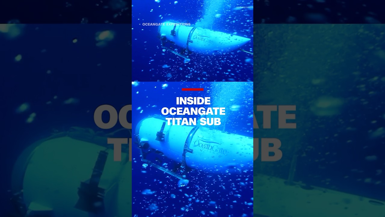 Go inside of submersible typically used for Titanic expedition #cnn # ...