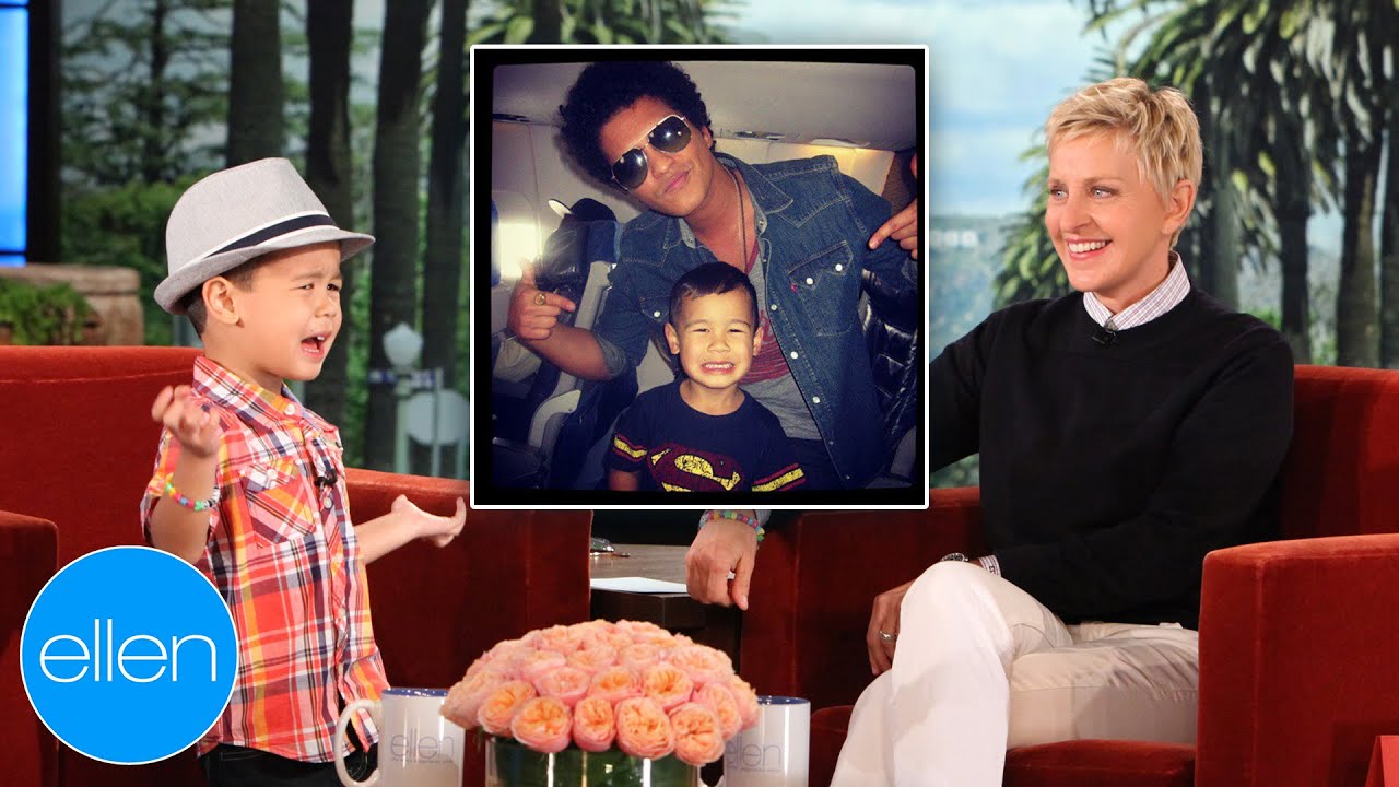 Adorable 4-Year-Old Singer Kai Met His Favorite Artist Bruno Mars on an ...
