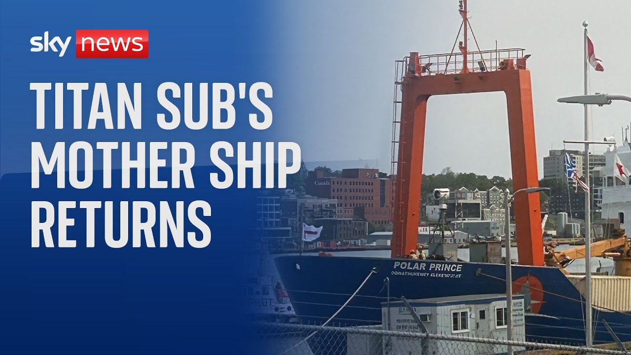Titan sub's mother ship returns to shore as US Coast Guard to lead ...