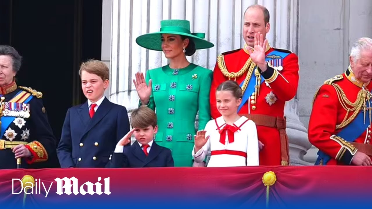 Cheeky Prince Louis steals the show with salute at King Charles's ...