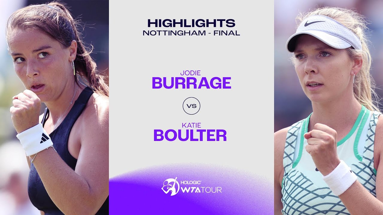 Jodie Burrage vs. Katie Boulter | 2023 Nottingham Final | WTA Match ...