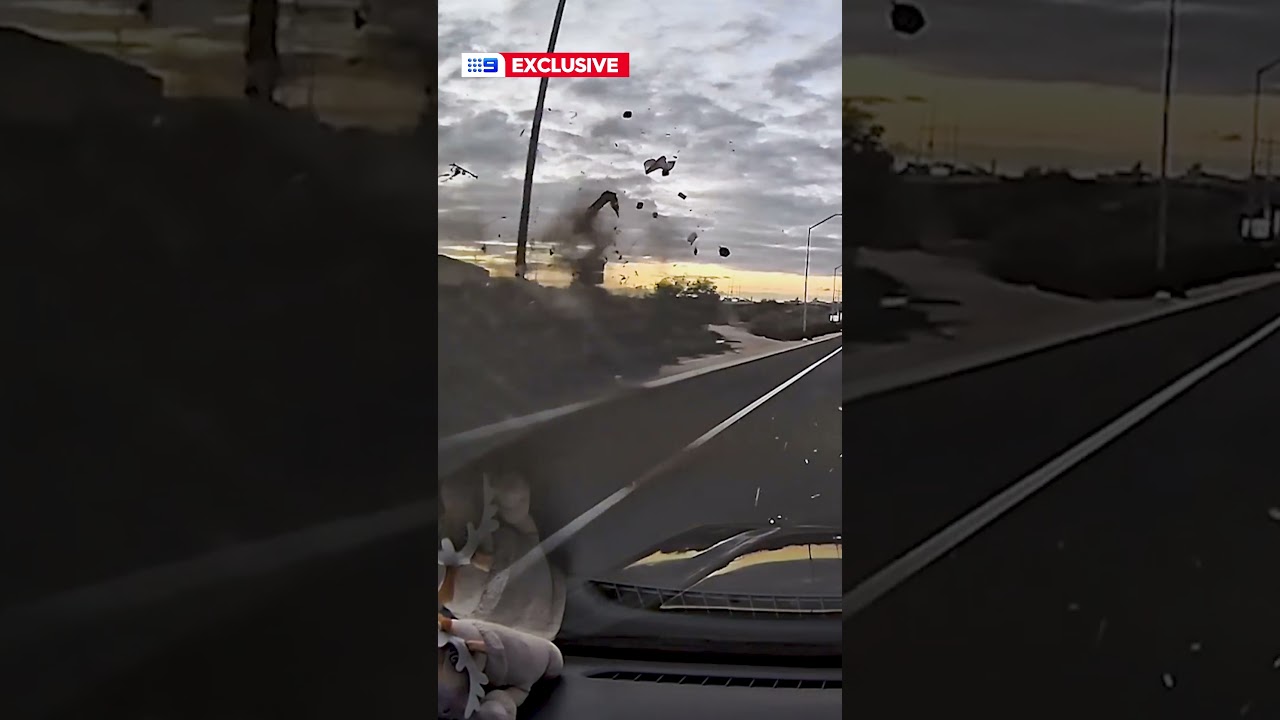 Dashcam captures terrifying car flip - The Global Herald Dashcam captures terrifying car flip - The Global Herald