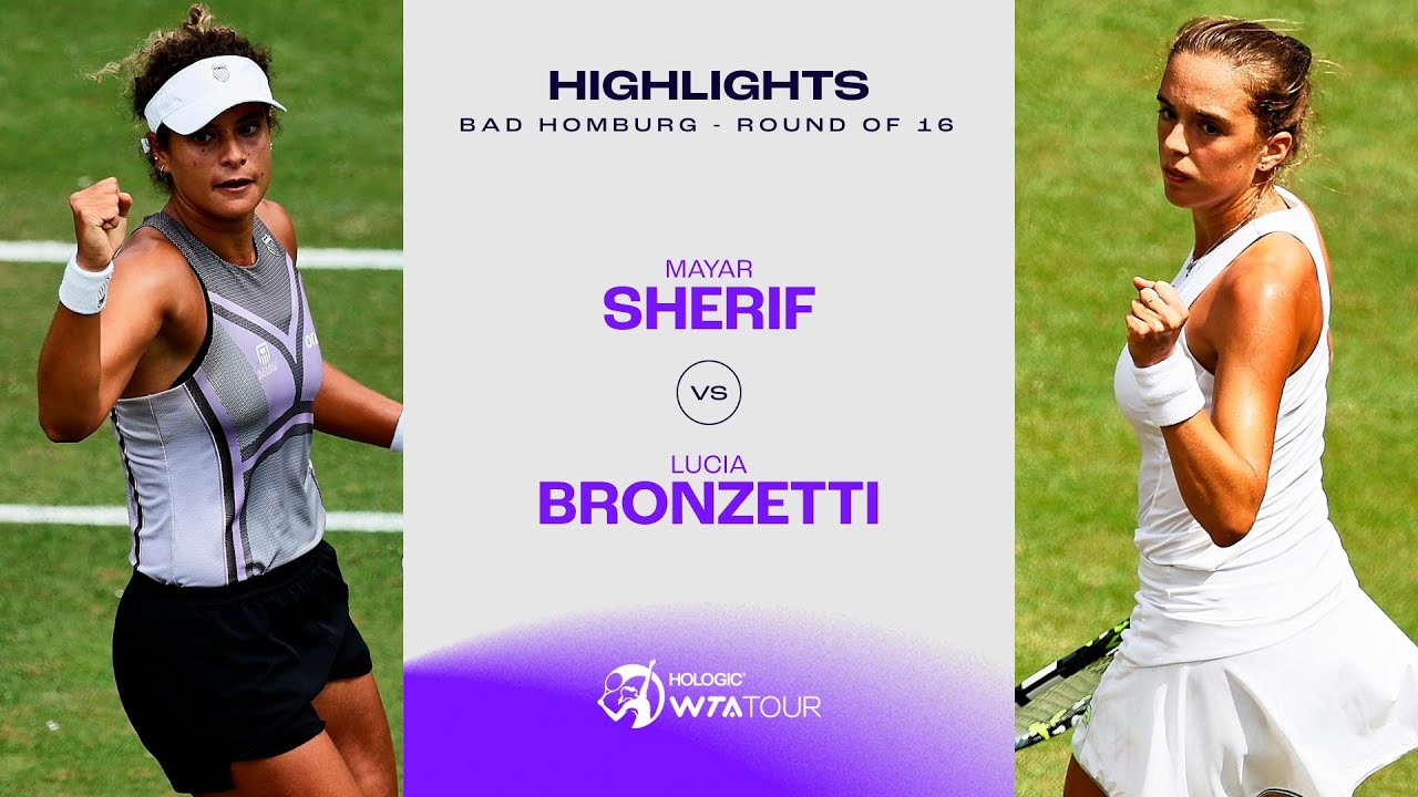Mayar Sherif vs. Lucia Bronzetti | 2023 Bad Homburg Round of 16 | WTA Match Highlights - The ...
