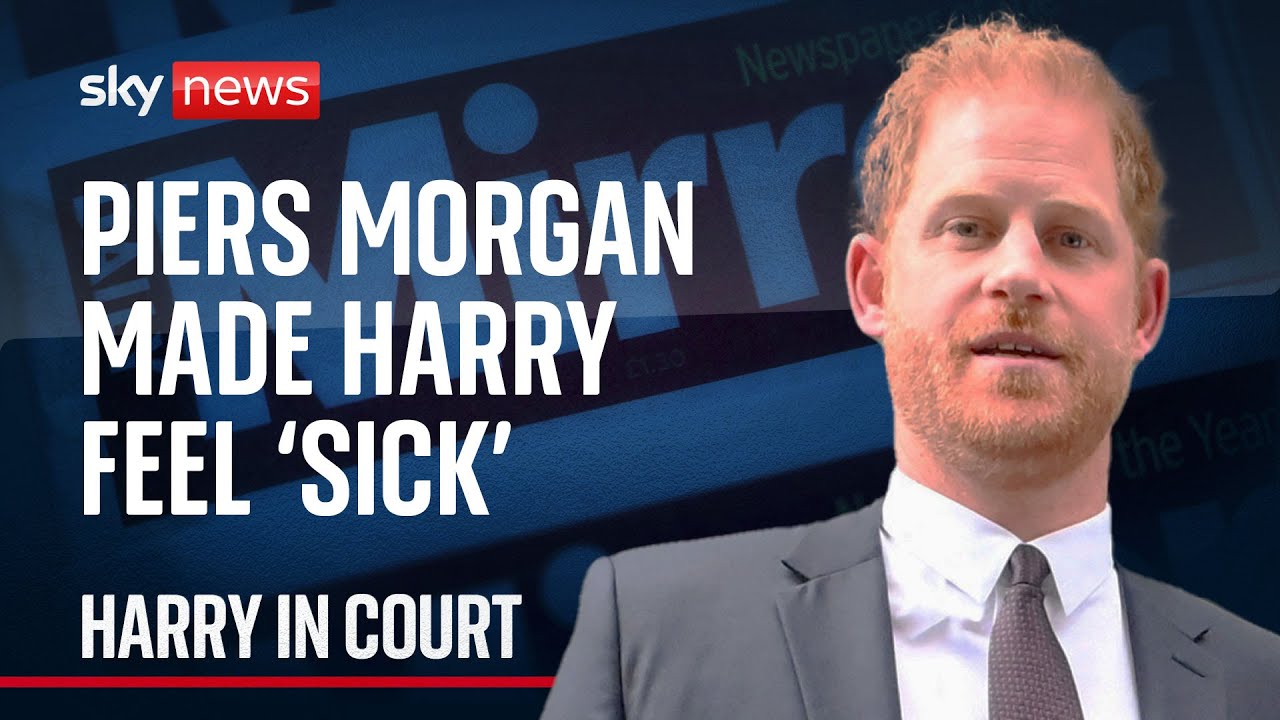 Prince Harry names 'vile' Piers Morgan in phone hacking court case ...
