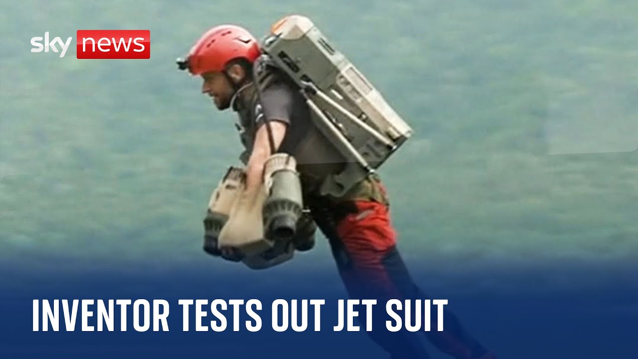 British inventor Richard Browning tests jet suit in Norwegian mountains ...