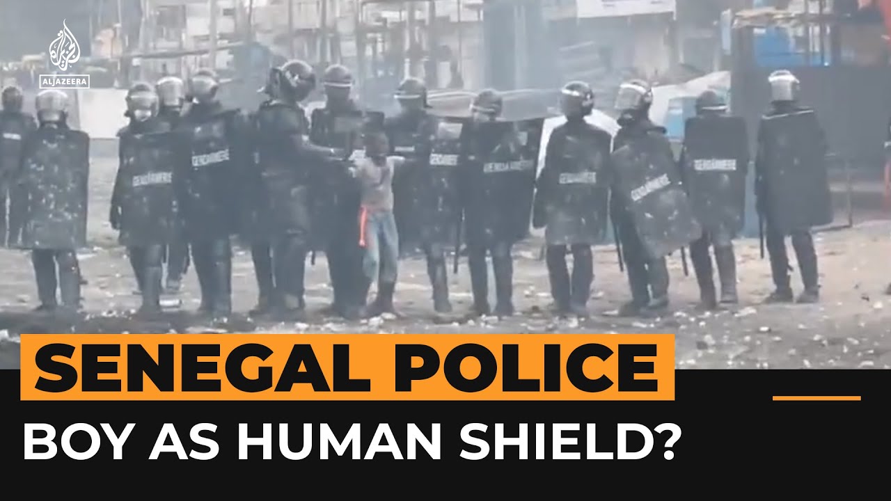 Video shows boy being used as ‘human shield’ by Senegal police | Al ...