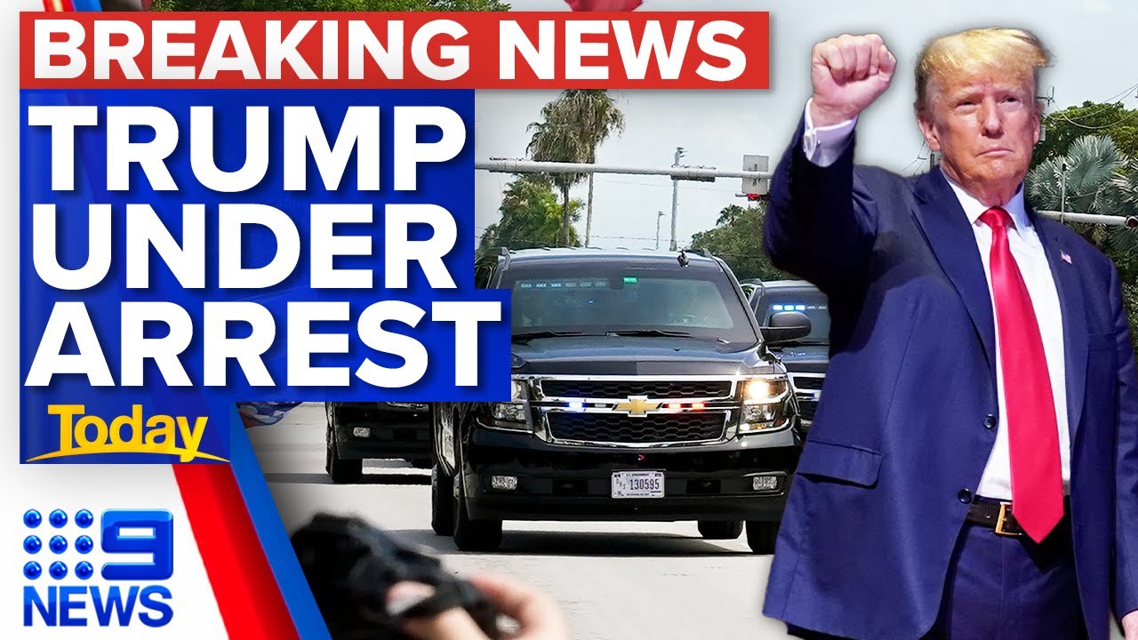 Former US President Donald Trump under arrest, arrives at Miami ...