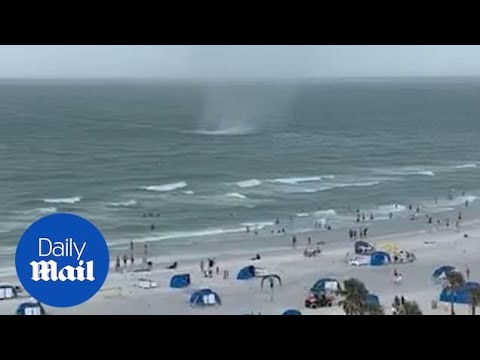 Moment brutal waterspout storm wipes out Florida's infamous Clearwater ...