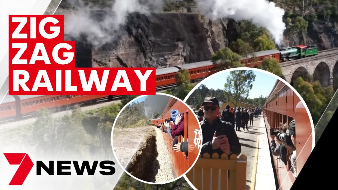 Zig Zag Railway reopens to the public at Clarence, in the blue ...