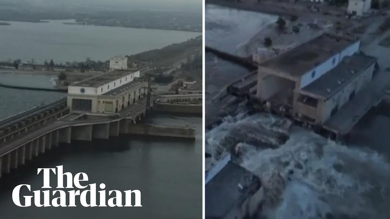 Before and after dam collapse near Ukraine's Kherson - The Global Herald
