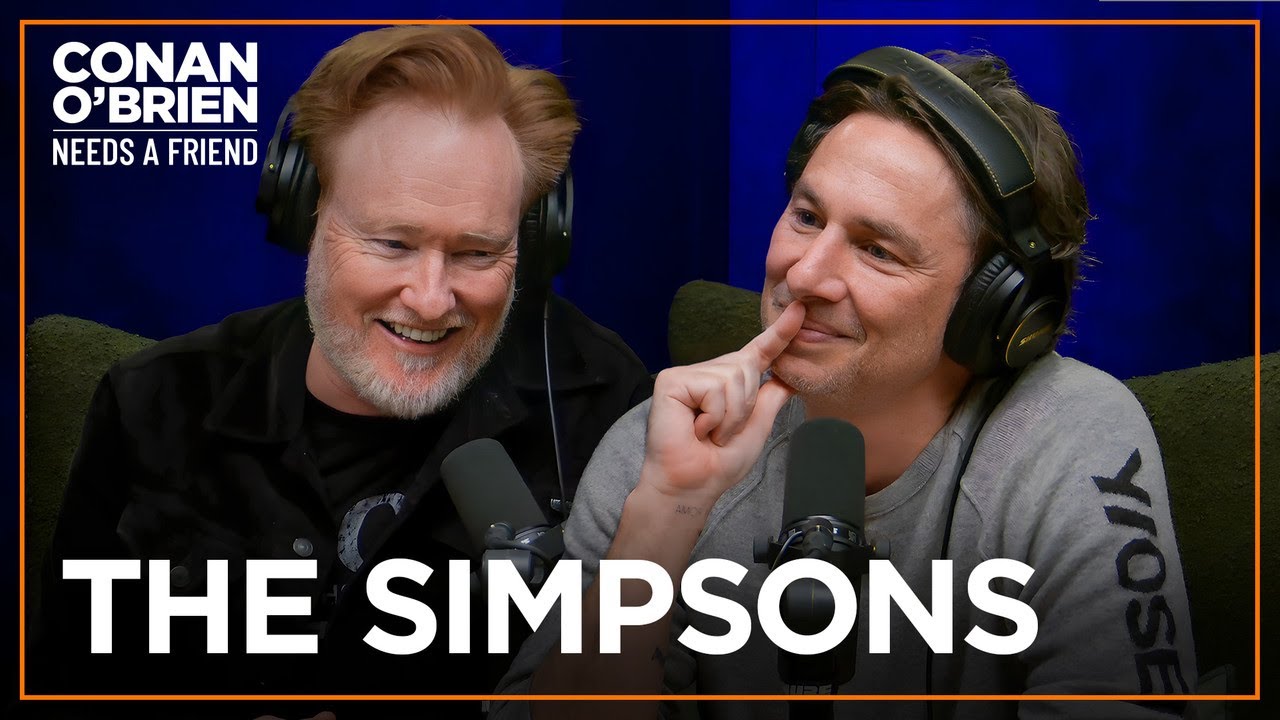 Conan Still Gets Asked About “The Simpsons” (Feat. Zach Braff) | Conan ...