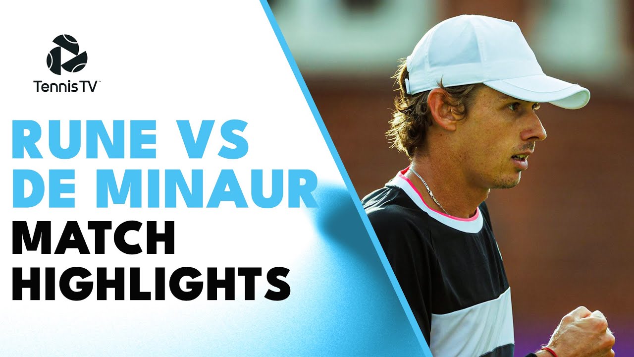 Holger Rune vs Alex De Minaur Semi-Final Encounter | Queen's 2023 Highlights - The Global Herald