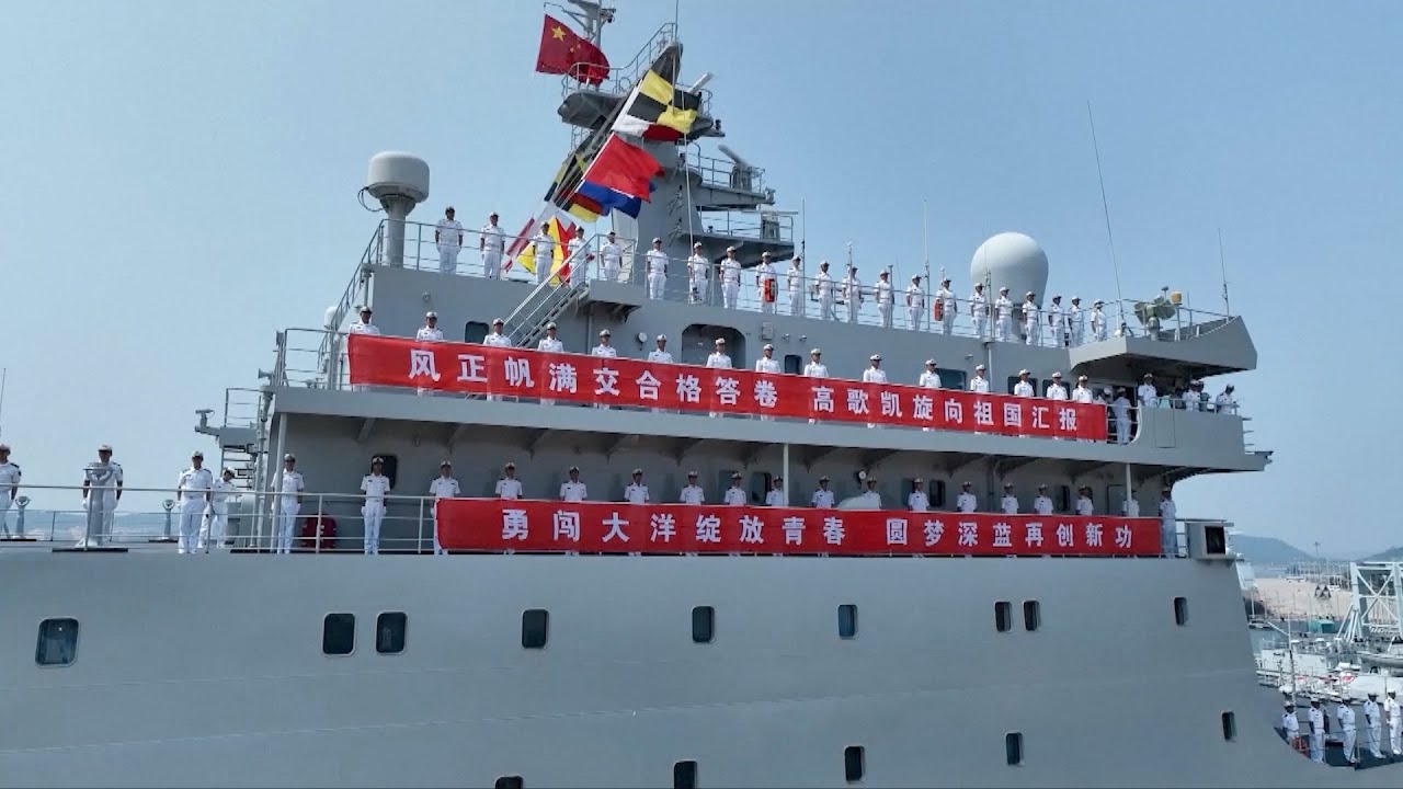 Chinese naval ship returns home after 41-day cadet training mission ...