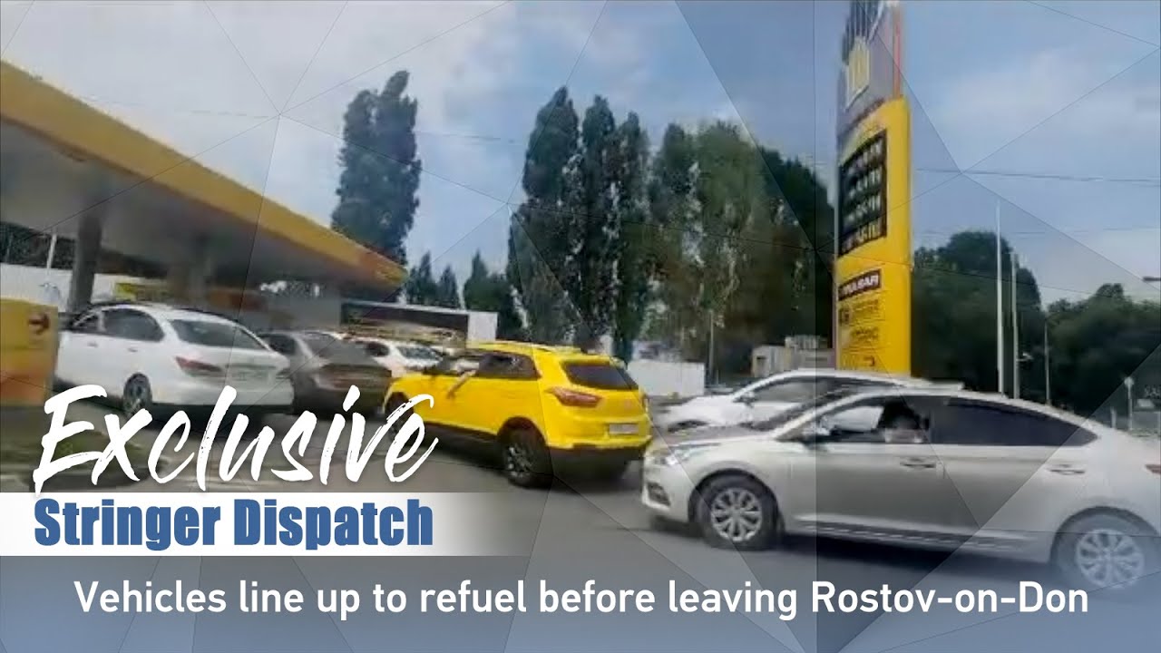 Exclusive Stringer Dispatch: Vehicles line up to refuel before leaving ...