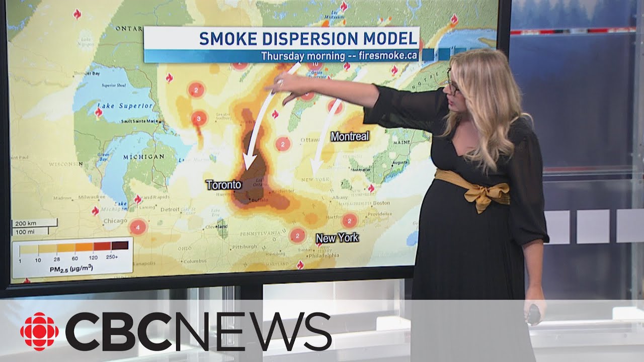 Fresh plume of wildfire smoke heading to southern Ontario Thursday ...