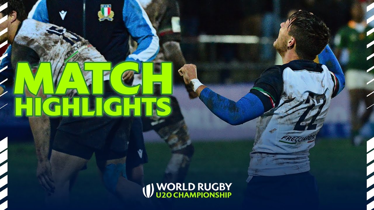 EPIC SHOWDOWN | South Africa v Italy Highlights | World Rugby U20 ...