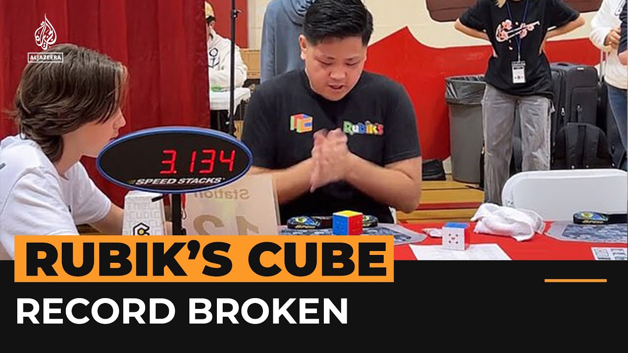 How fast?! New Rubik’s cube record for 21-year-old Max Park | Al Jazeera Newsfeed - The Global ...