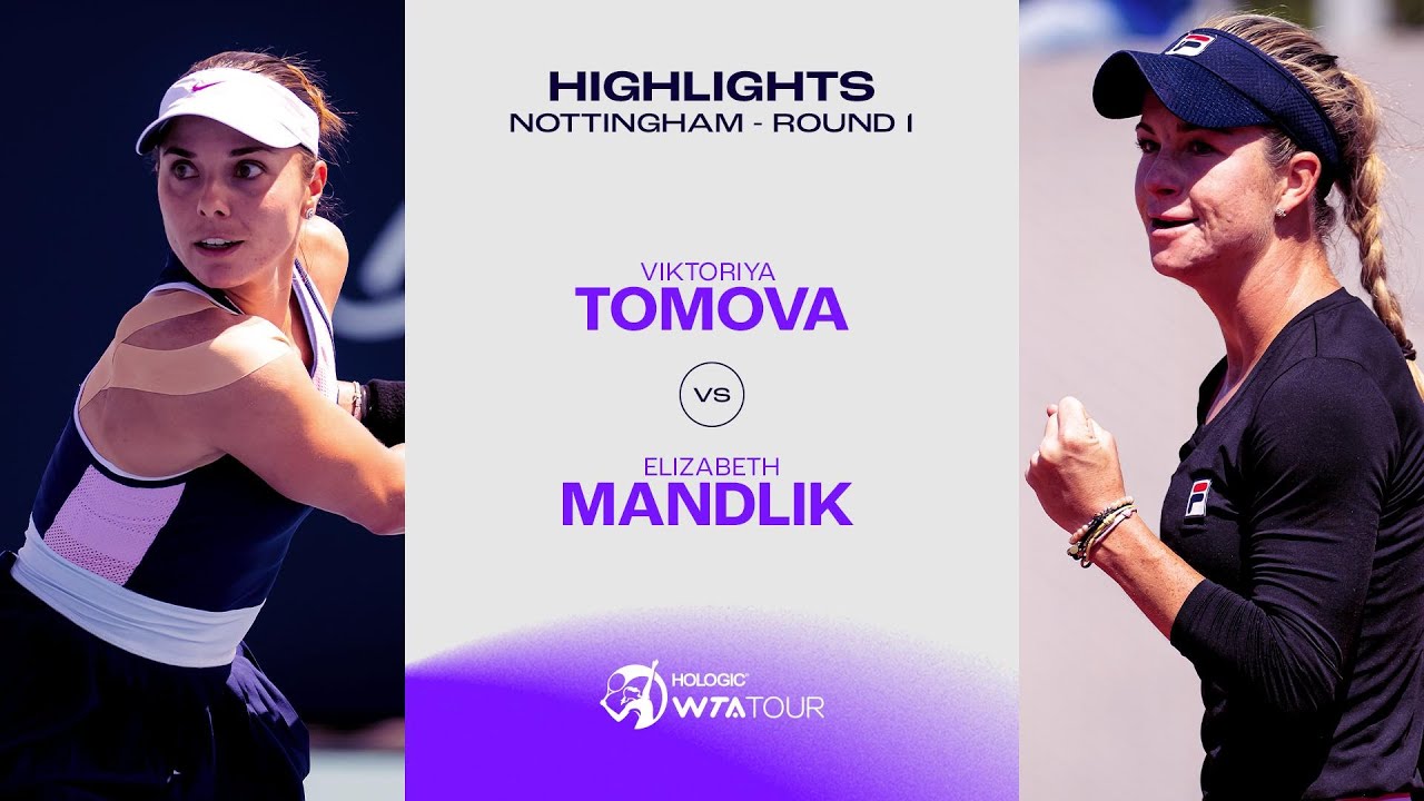 Viktoriya Tomova vs. Elizabeth Mandlik | 2023 Nottingham Round 1 | WTA ...
