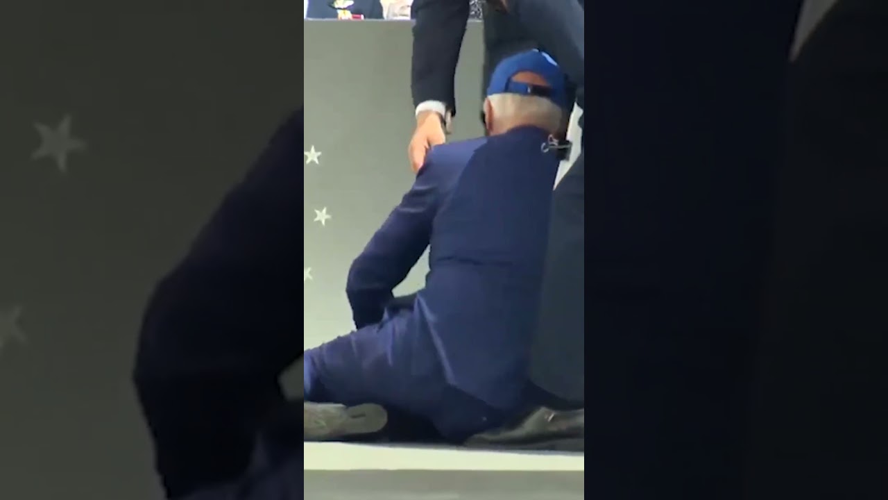 Joe Biden falls on stage at the US Air Force graduation ceremony - The ...