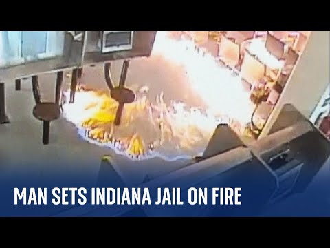 CCTV: Suspect sets fire to US jail in Indiana - The Global Herald