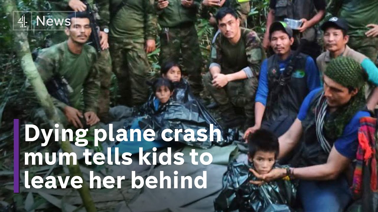 Colombia plane crash: Moment four children found alive after 40 days in ...