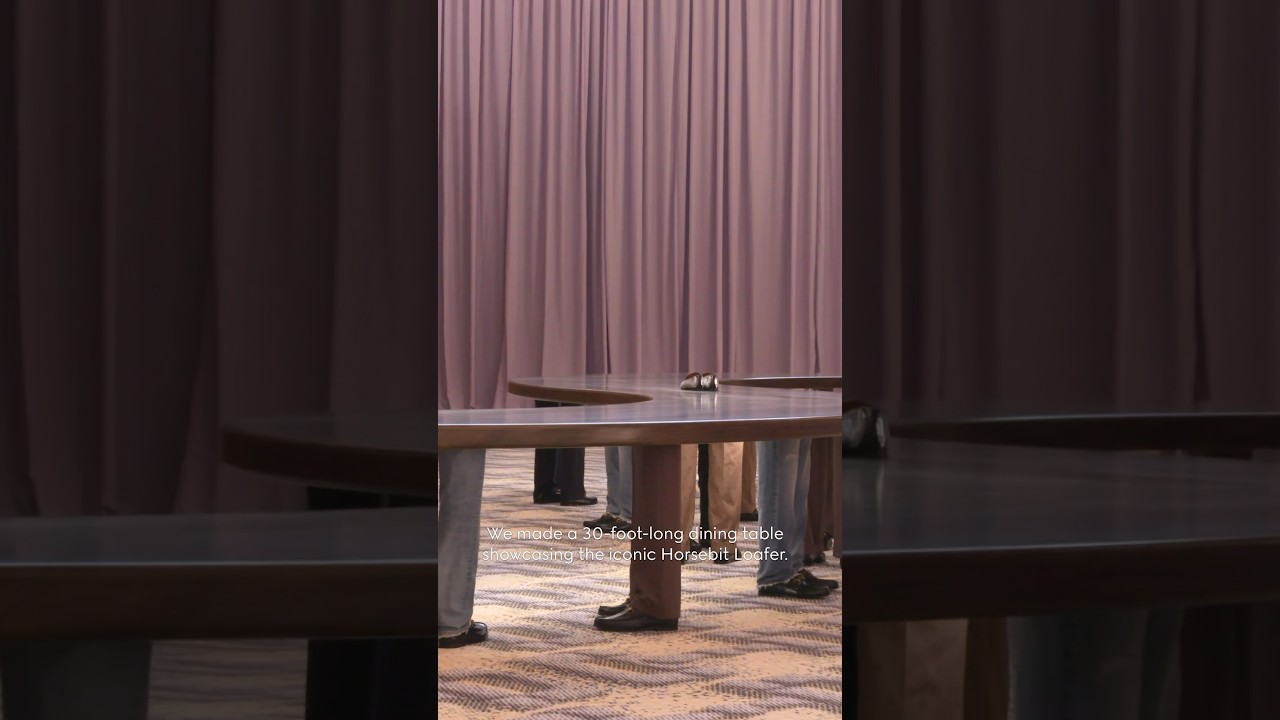 A 30-foot dining table by Pitterpatter for Gucci’s exhibition ...