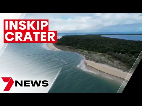 Campers wake to find a giant sinkhole at Inskip Point | 7NEWS - The ...