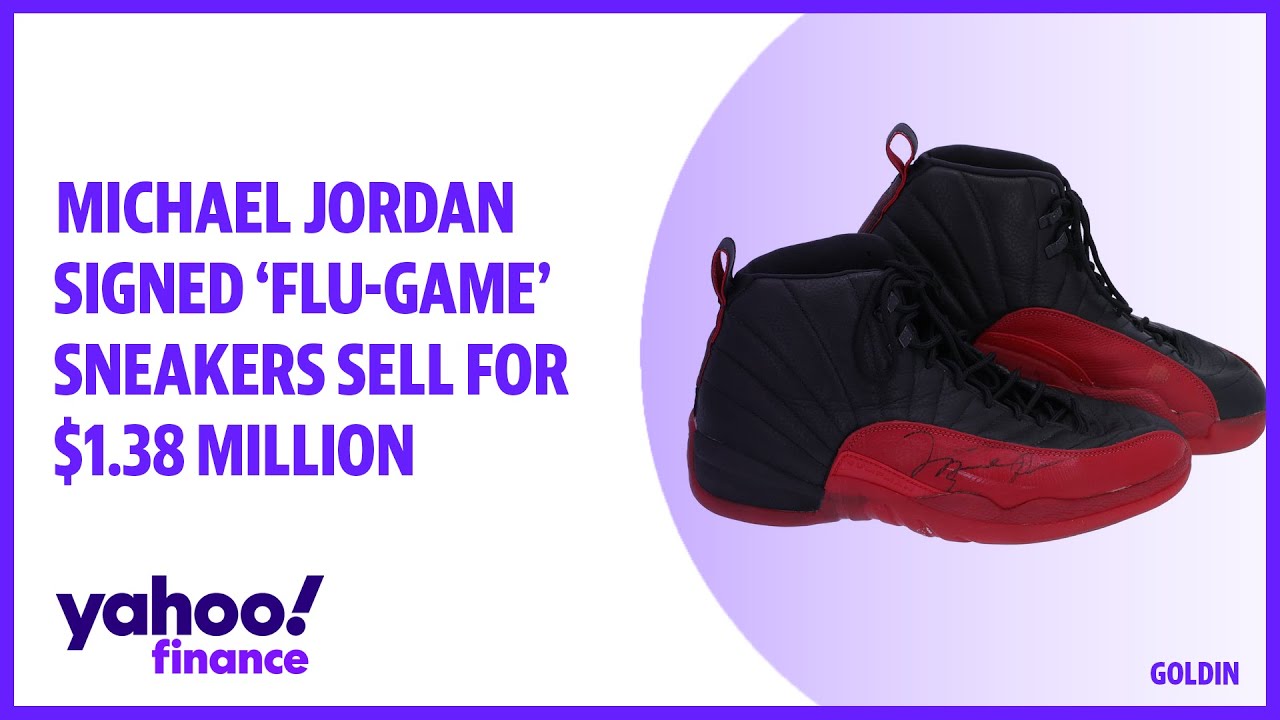 Michael Jordan signed 'Flu-Game' sneakers sell for $1.38 million at ...