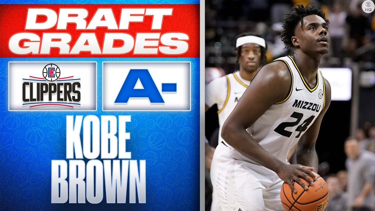 Kobe Brown Selected No. 30 Overall By Los Angeles Clippers I 2023 NBA ...