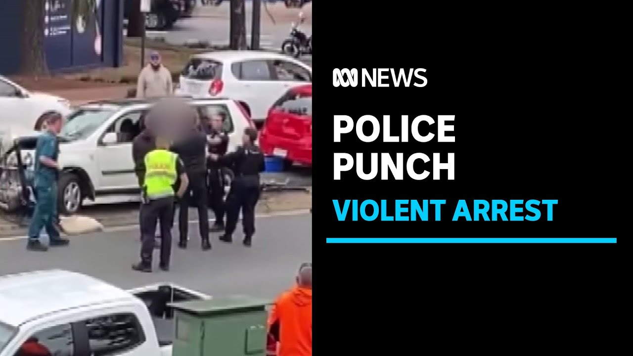 Video of police officer punching man involved in car crash under ...
