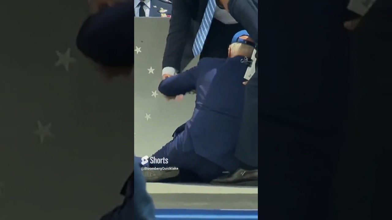 Biden Falls at Air Force Academy’s Commencement, But Is Unhurt - The ...
