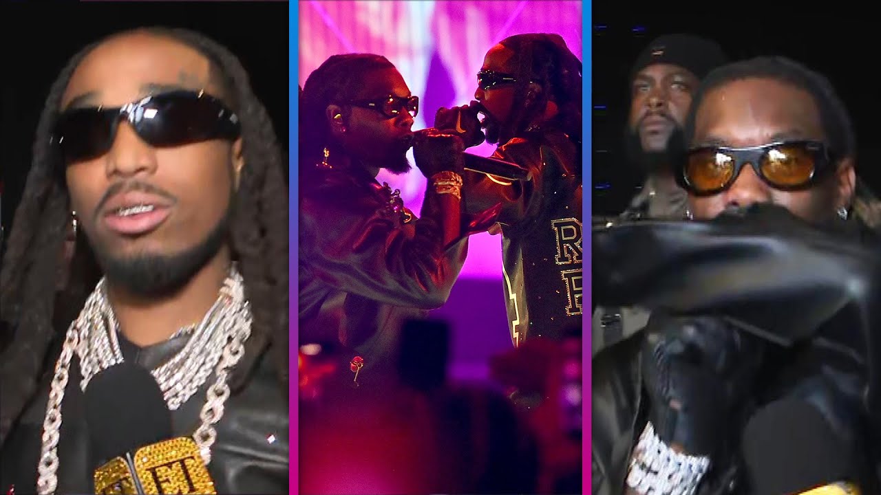Quavo and Offset REACT to Surprise Onstage Reunion at BET Awards ...